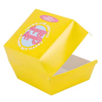 China Custom Eco-Friendly Burger Fries Boxes Oil-Resistant Packaging for Your Business for sale