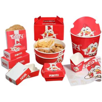 China Folders Custom Recyclable Burger Box Acceptable Customer's Logo Eco-Friendly Fast Food Takeaway Packaging for sale