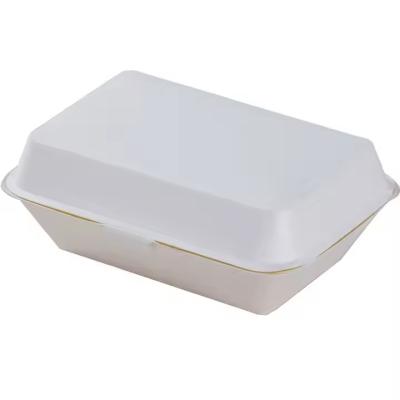 China Eco-Friendly Disposable Kraft Paper Burger Boxes for Food Grade Fast Food Packaging for sale