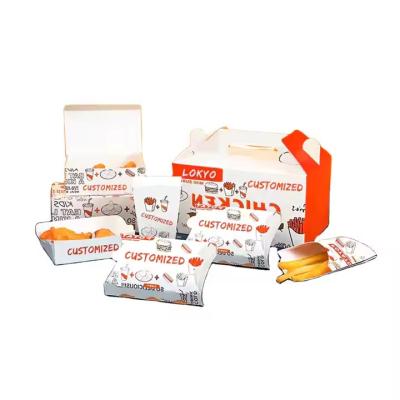 China Food Grade Corrugated Packaging Boxes Custom Printed for Fast Food Takeaway for sale