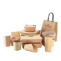China Customized Eco-Friendly Recyclable Kraft Paper Fast Food Packaging  Fried Chicken  Burger Box for sale