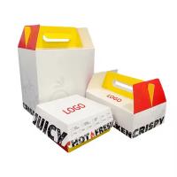 China Customized Burger Box Disposable Fast Food Packaging Box Eco-friendly and Recyclable Kraft Paper for sale