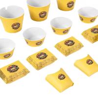 China Customized Paper Cardboard Fast Food Take Out Boxes French Fries Burger Pizza Packaging for Customized Packaging for sale