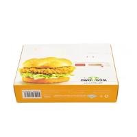 China Custom Frozen Chicken Burger Boxes with Logo Branding Biodegradable Food Transport Packaging and Custom Sizes for sale