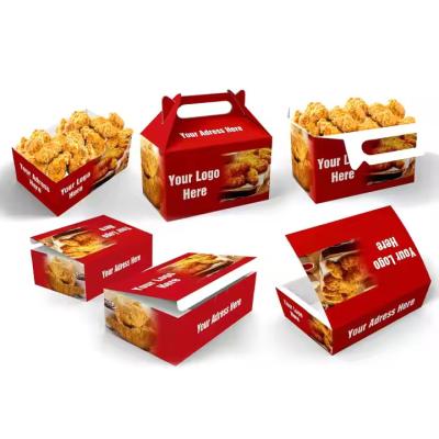 China Custom Logo Disposable Fried Chicken Burger Boxes - Restaurant-Grade Takeout Packaging for sale