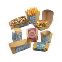 China Greaseproof Kraft Paper Packaging Recyclable Customized Sizes for Fast Food Sandwiches for sale