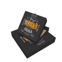 China Paper Type Paperboard Biodegradable Kraft Pizza Boxes Eco-Friendly Corrugated Fast Food Packaging for sale