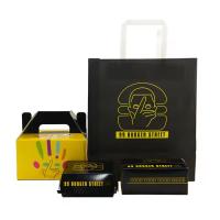 China Custom Printed Fast Food Packaging Boxes for Burgers Fries Chicken Wings Eco-Friendly Food Container for sale