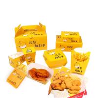 China Customized Printing on Fast Food Grade Kraft Paper Packaging: Ideal for Hot Dog, Fried Chicken, and Hamburger Boxes for sale