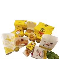 China Customized Fried Chicken and French Fries Sandwich Fast Food Burger Box is Biodegradable for sale