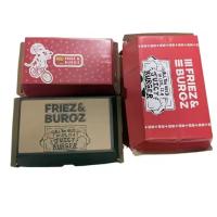 China Custom Logo Biodegradable Kraft Paper Box: Ideal for Long Burgers & Hot Dogs for sale