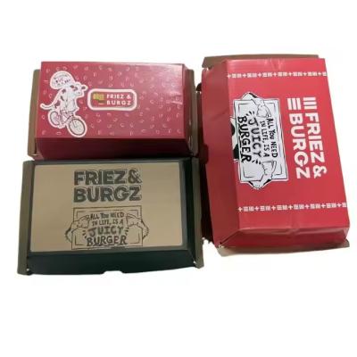 China Custom Logo Biodegradable Kraft Paper Box: Ideal for Long Burgers & Hot Dogs for sale