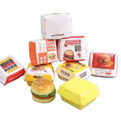 China Low Price Customized Biodegradable Clam Shell Boxes for Fast Food Burger Takeaway for sale