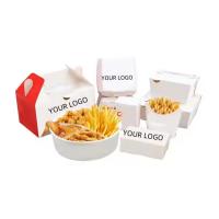 China LOW MOQ Custom Eco-friendly Recyclable Boxes for Fried Chicken Burgers  Fries for sale