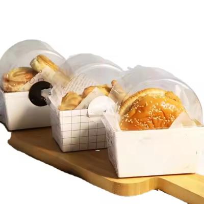 China Eco-friendly Fast Food Takeaway Boxes Custom Logo Sizes in Kraft for Burgers for sale