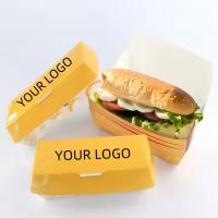 China Customized Size Fast Food Packaging Burger Box Lunch Takeout Food Boxes for sale