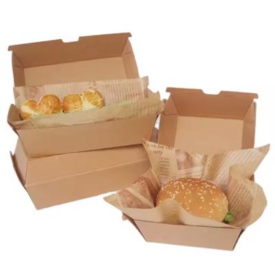 China Customized Corrugated Cardboard Burger Packaging Box And Corrugated Food Container for sale