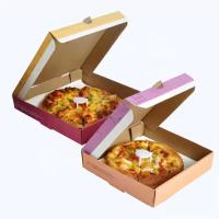 China Customized Food Grade Pizza Box Packaging With Disposable Corrugated Cardboard Box for sale