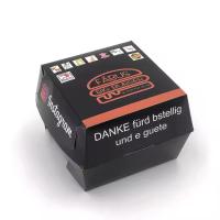 China Custom Hamburger Boxes Rigid Boxes made of Paper Cardboard for Take Out for sale