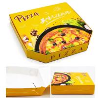 China Eco-friendly Corrugated Kraft Paper Pizza Box Customized Size Food Grade Packaging Box for sale