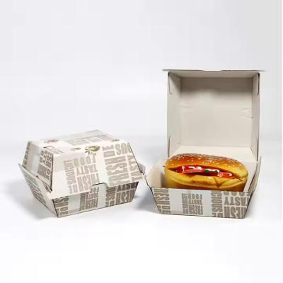 China Eco-friendly Customized Hamburger Box Biodegradable Food Grade Packaging for Sustainable Solutions for sale