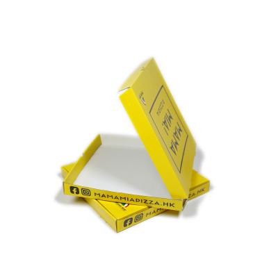 China Fast Food Corrugated Paper Pizza Box Customized Restaurant Container with Custom Logo Packaging Boxes for sale