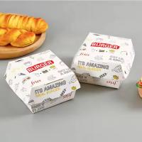 China Customized Logo Chicken Burger Box Eco-Friendly and Recyclable Solution for Fast Food Packaging for sale
