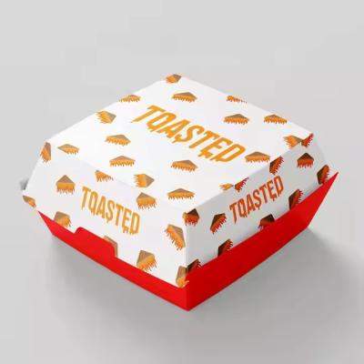 China Custom Order Accepted Oil Resistant Burger Boxes with Customized Packaging for sale