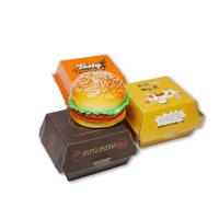 China Wholesale and customization of food grade fast food burger boxes for sale