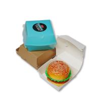 China Customized Burger Box Biodegradable Fast Food Lunch Box with Prompt Lead Time and Full Set Printing Process for sale