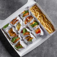 China Customized food grade packaging, hamburger and french fry box fast food disposable kraft paper box for sale