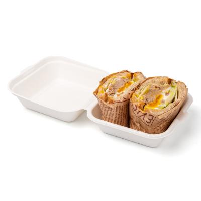China Customized Disposable Burger Boxes for Fast Food Printing Handling UV Coating for sale