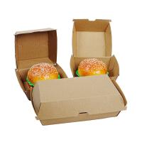 China Wholesale Customized Size Eco-friendly Fast Food Corrugated Paper Burger Box for sale