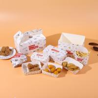 China Wholesale Customized Fried Chicken French Fries Hamburgers Eco-friendly Paper Packaging Takeaway Box for sale