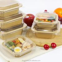 China Kraft paper fast food takeaway octagonal customized eco-friendly biodegradable bowl with lid food lunch box for sale