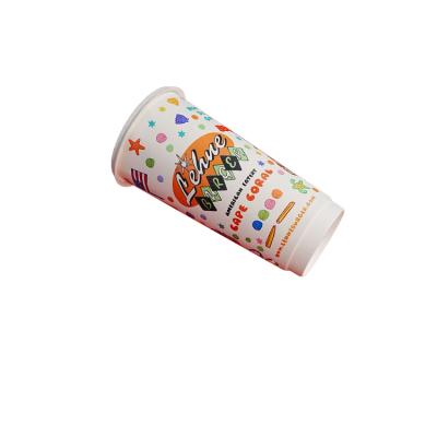 China Disposable takeaway hot drinks coffee eco-friendly custom printing logo double-layer paper cup with lid for sale