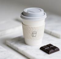 China Customize a coffee paper cup with eco-friendly biodegradable printed logo for sale