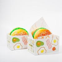 China Eco-friendly custom printed logo disposable fast food takeaway burger box for sale