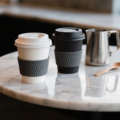 China Customized logo eco-friendly biodegradable disposable takeaway hot drink paper coffee cup for sale