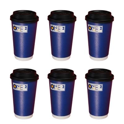 China Wholesale customized logo disposable paper cup eco-friendly and biodegradable double-layer hot drink coffee cup for sale