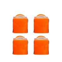 China Customized printed logo disposable food hand-held cake paper box for sale