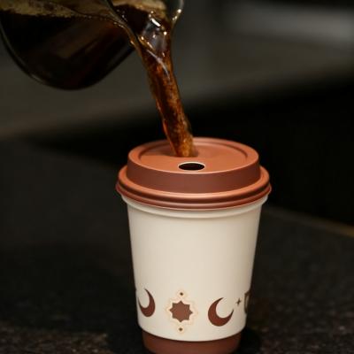 China Disposable double-layer takeaway hot beverage coffee cup custom printed logo for sale