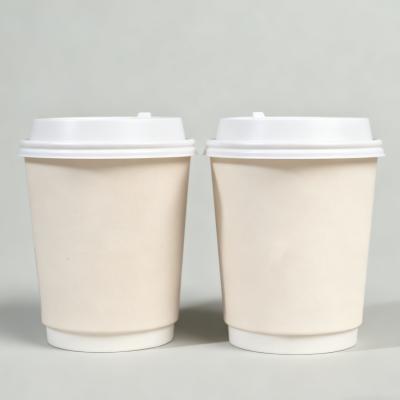 China 8oz 10oz 16oz 18oz 20oz disposable paper cup custom printed logo single and double-layer coffee paper cup for sale