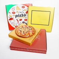 China Low price custom printing logo foldable corrugated packaging paper pizza box fast food delivery box for sale