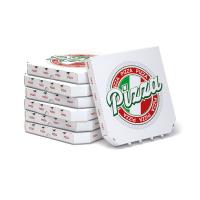 China Customized logo 6 7 8 9 10 12 14 16 18 inch eco-friendly biodegradable food grade corrugated cardboard packaging pizza paper box for sale