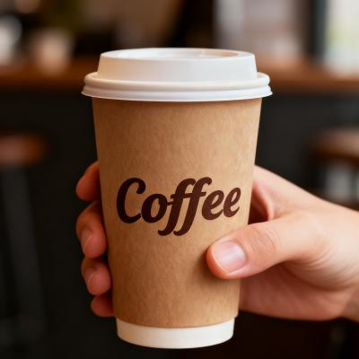 China Eco-friendly water-based coating coffee paper cup custom printing logo hot coffee paper cup for sale