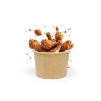 China Biodegradable and eco-friendly takeaway disposable salad restaurant takeaway kraft paper bowl wholesale for sale