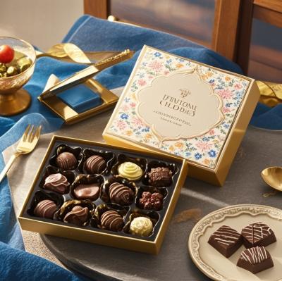 China Wholesale Customized Chocolate Packaging Box with Recycled Materials and Oblong Shape for Luxury Gift Packaging for sale
