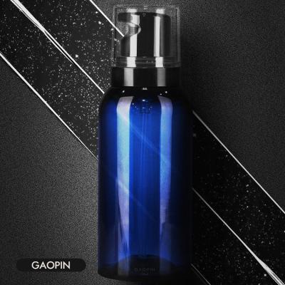 China Luxury Shampoo And Conditioner Bottle 130ml Blue PCR Body Lotion Packaging for sale