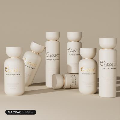 China New Design HDPE Plastic Packaging for Skincare Lotion Body Cream Bottle Hair Care Packaging Set Shampoo Bottles for sale